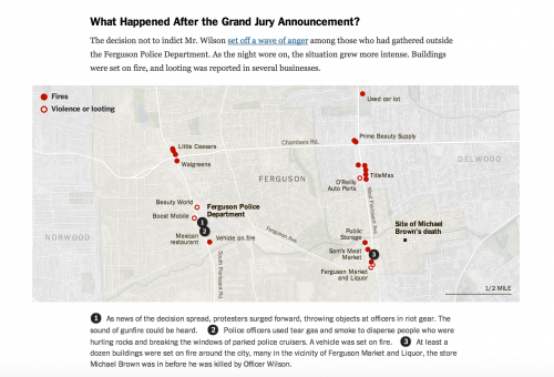 Roundup of Ferguson visualizations - Storybench