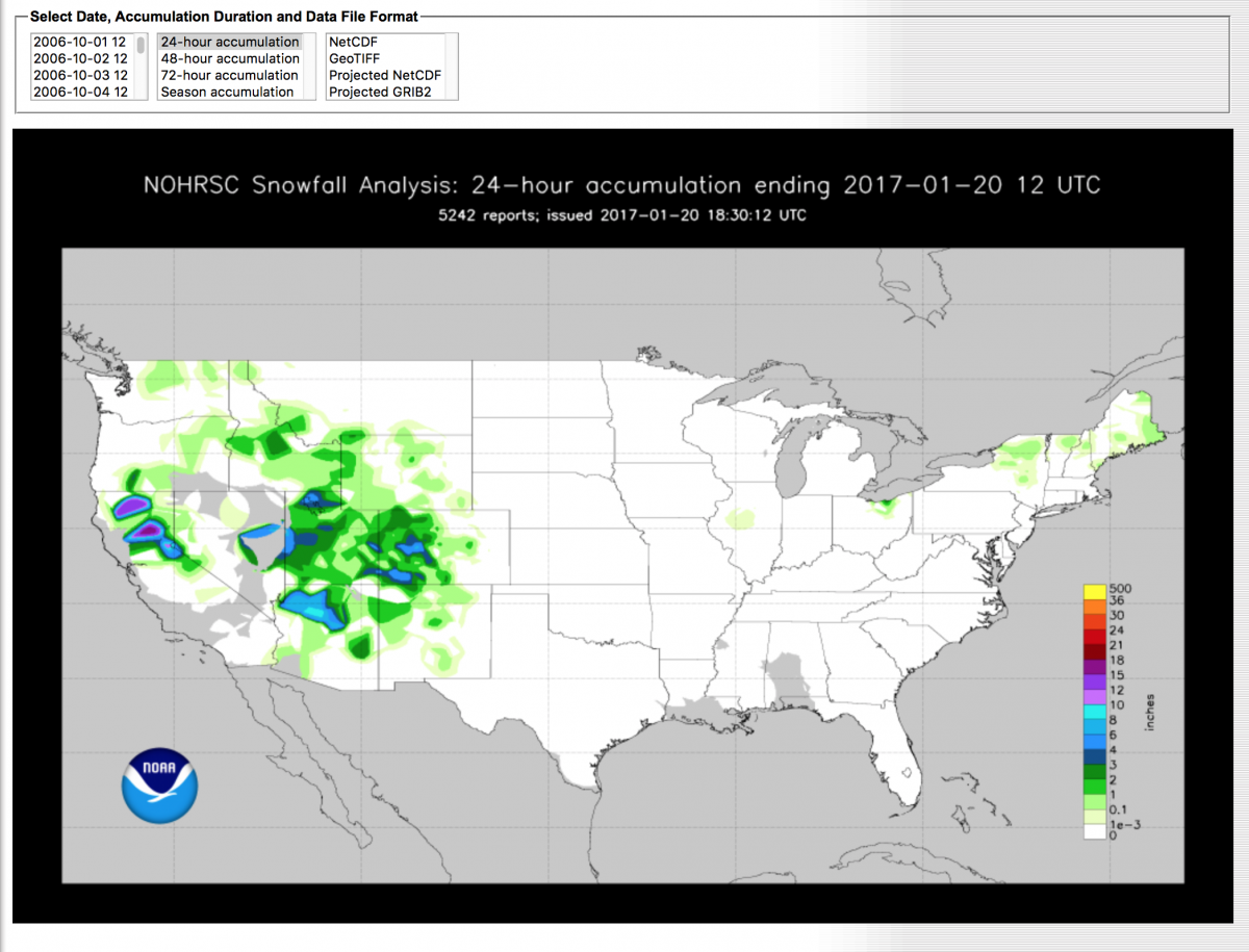 Winter is here: How Vox mapped snow accumulation in the U.S. - Storybench