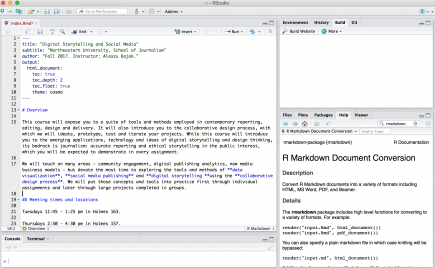 How to convert a Google Doc to RMarkdown and publish on Github pages ...