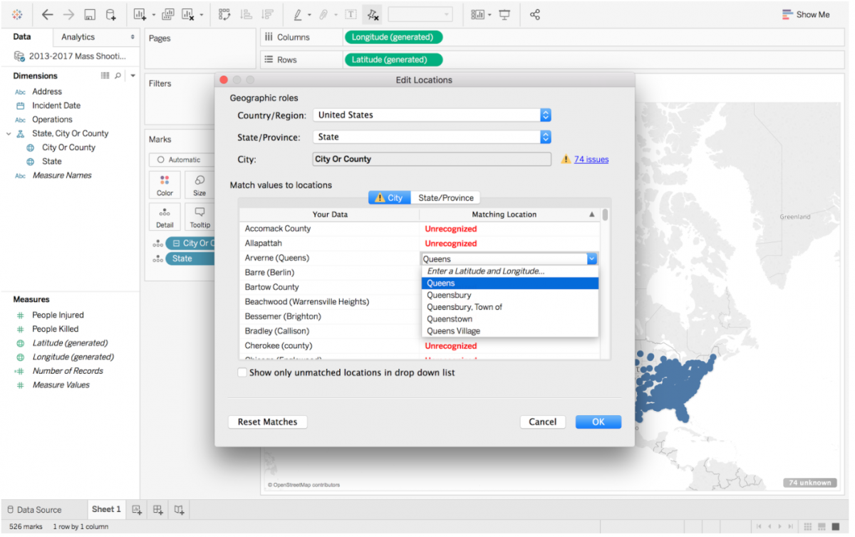 How to build a map and use filters in Tableau Public - Storybench