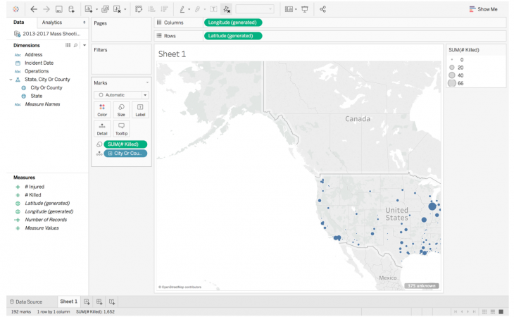 How to build a map and use filters in Tableau Public - Storybench