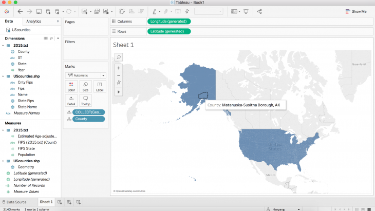 How to build an interactive county-level map in Tableau - Storybench