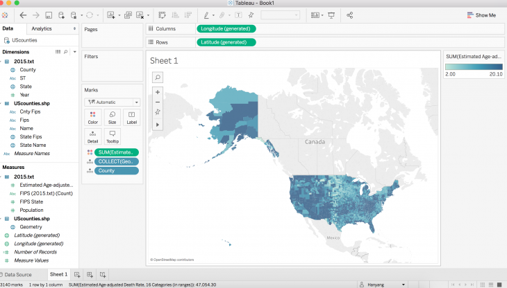 How to build an interactive county-level map in Tableau - Storybench