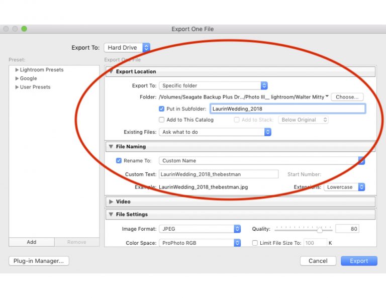 How to export photos from Lightroom - Storybench