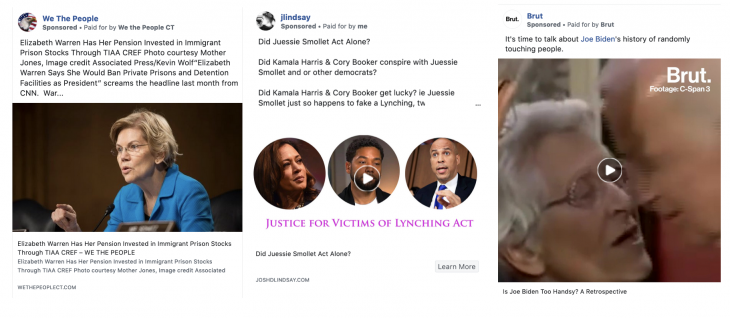 Exploring 2020 demographic targeting and attack ads using Facebook’s Ad ...