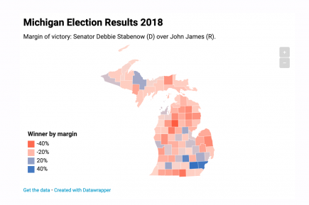 How to build margin of victory election maps with Datawrapper - Storybench