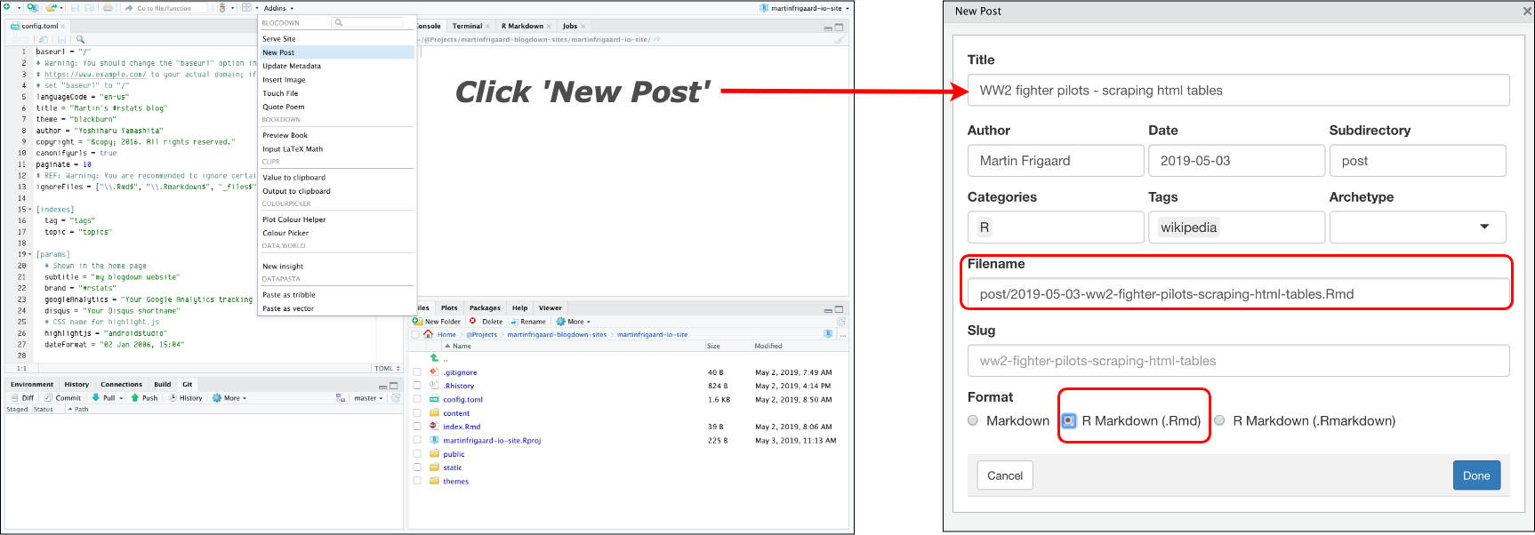 How to build a website with Blogdown in R - Storybench