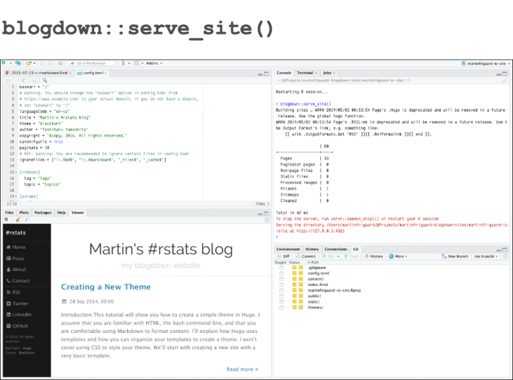 How to build a website with Blogdown in R - Storybench