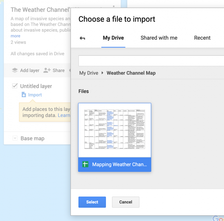 How to make a multilayered Google My Map using news articles on ...